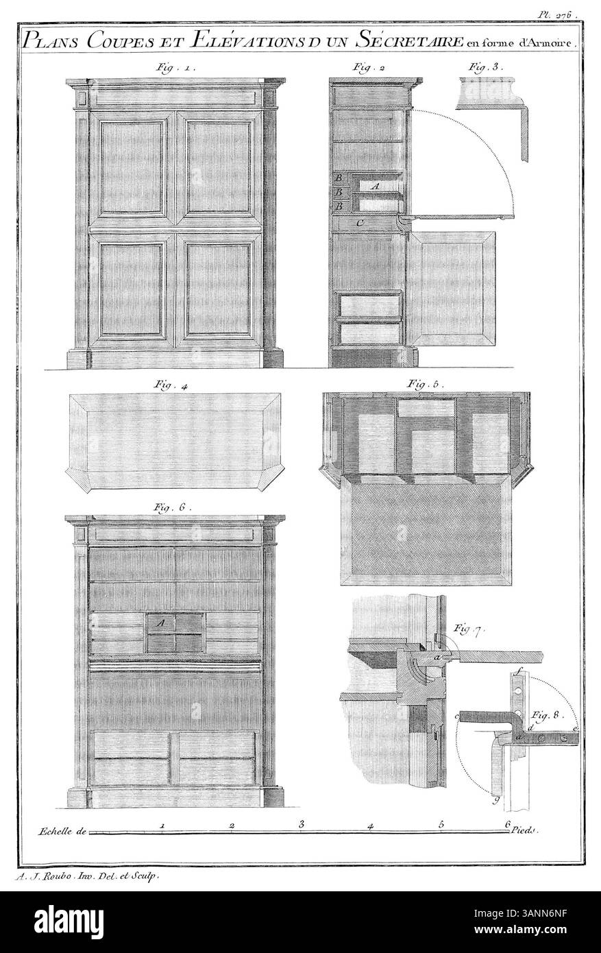 This 1772 plate from L'Art du Menuisier by André Jacob Roubo features ...