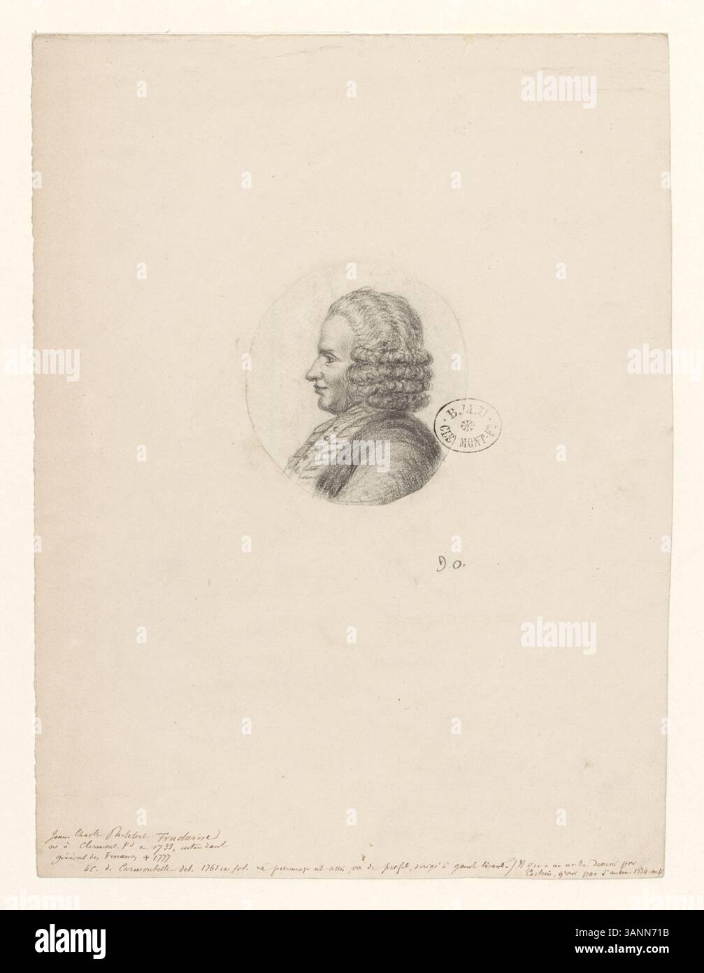 This drawing from the Boyer collection features Jean-Charles-Philibert ...