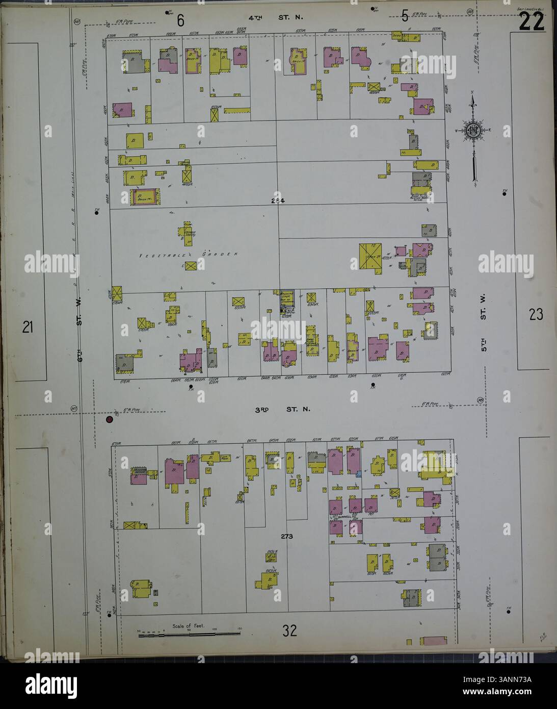 Sanborn Fire Insurance Map of Salt Lake City, Utah, from 1911 ...