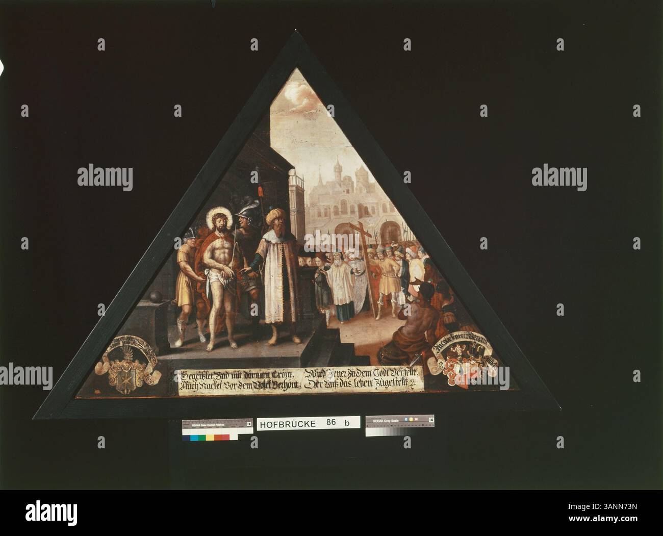 This painting represents the moment of Christ's suffering as he is ...