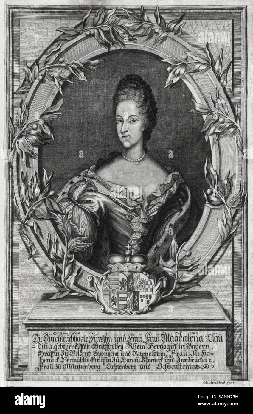 This 17th-century engraving by Johann Stridbeck depicts Countess ...