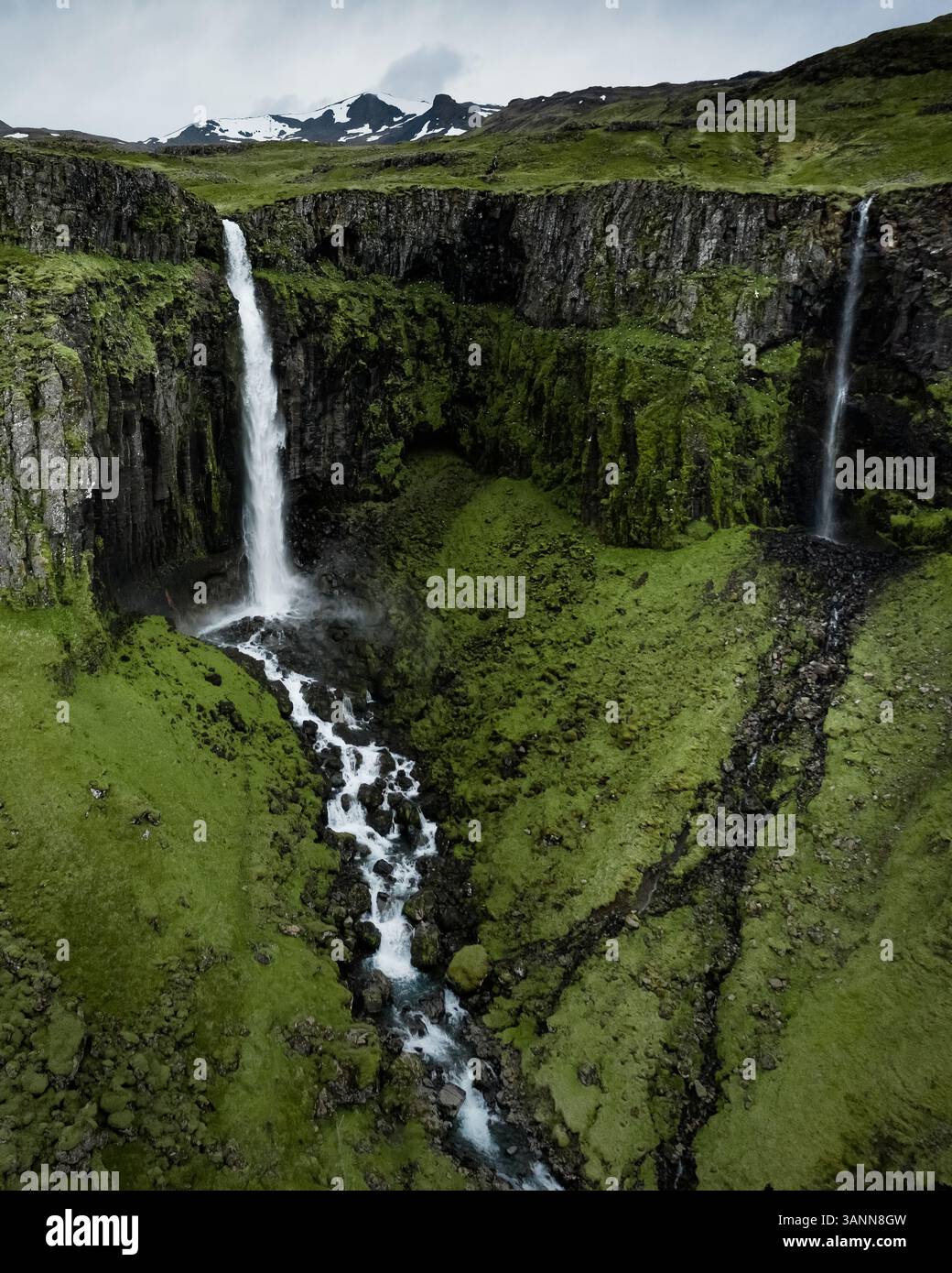 Aerial view of Grundarfoss waterfall, Iceland Stock Photo - Alamy