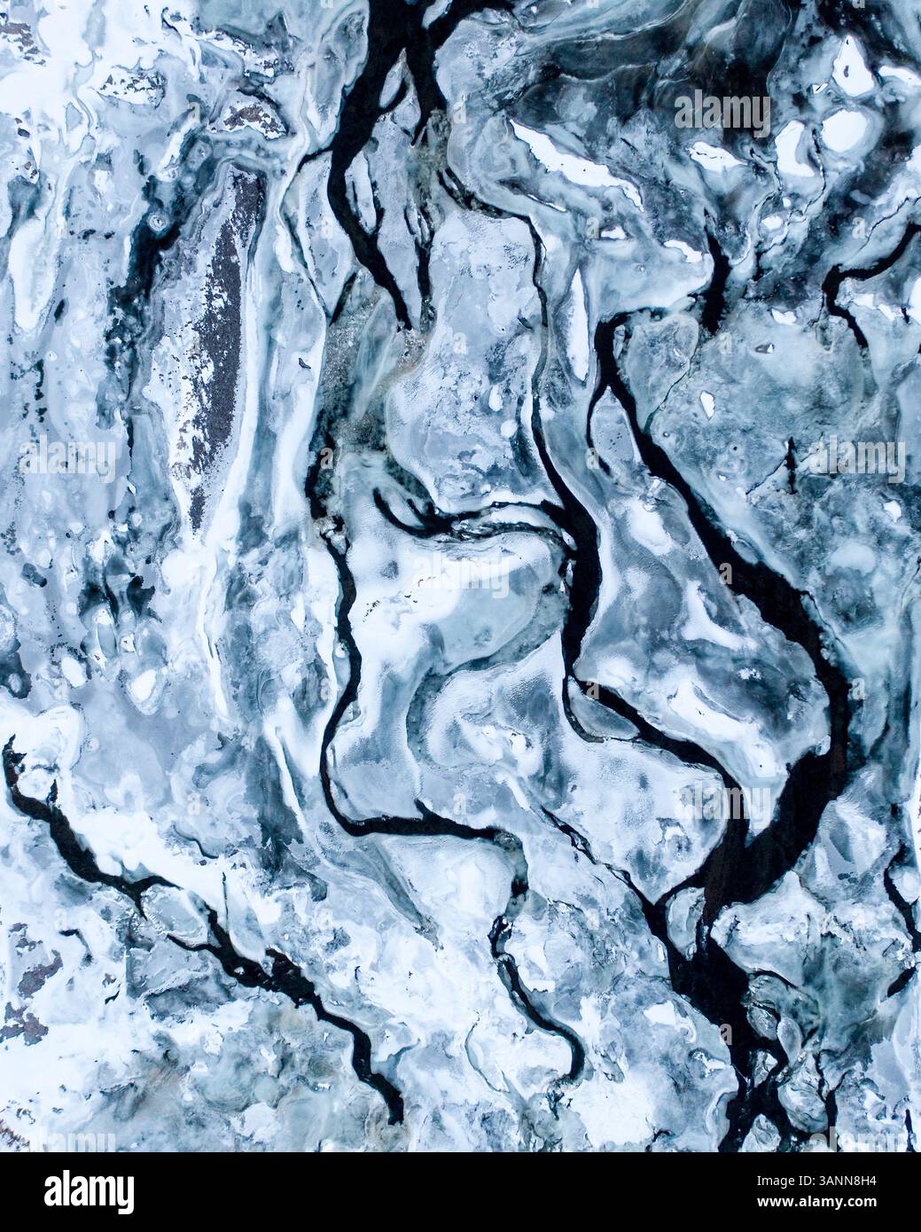 Aerial view massive waterfall falling hi-res stock photography and ...