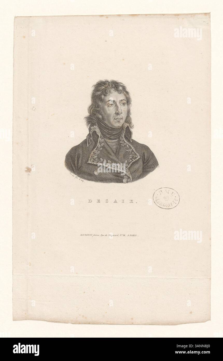 This intaglio print from the Boyer collection features General Louis ...