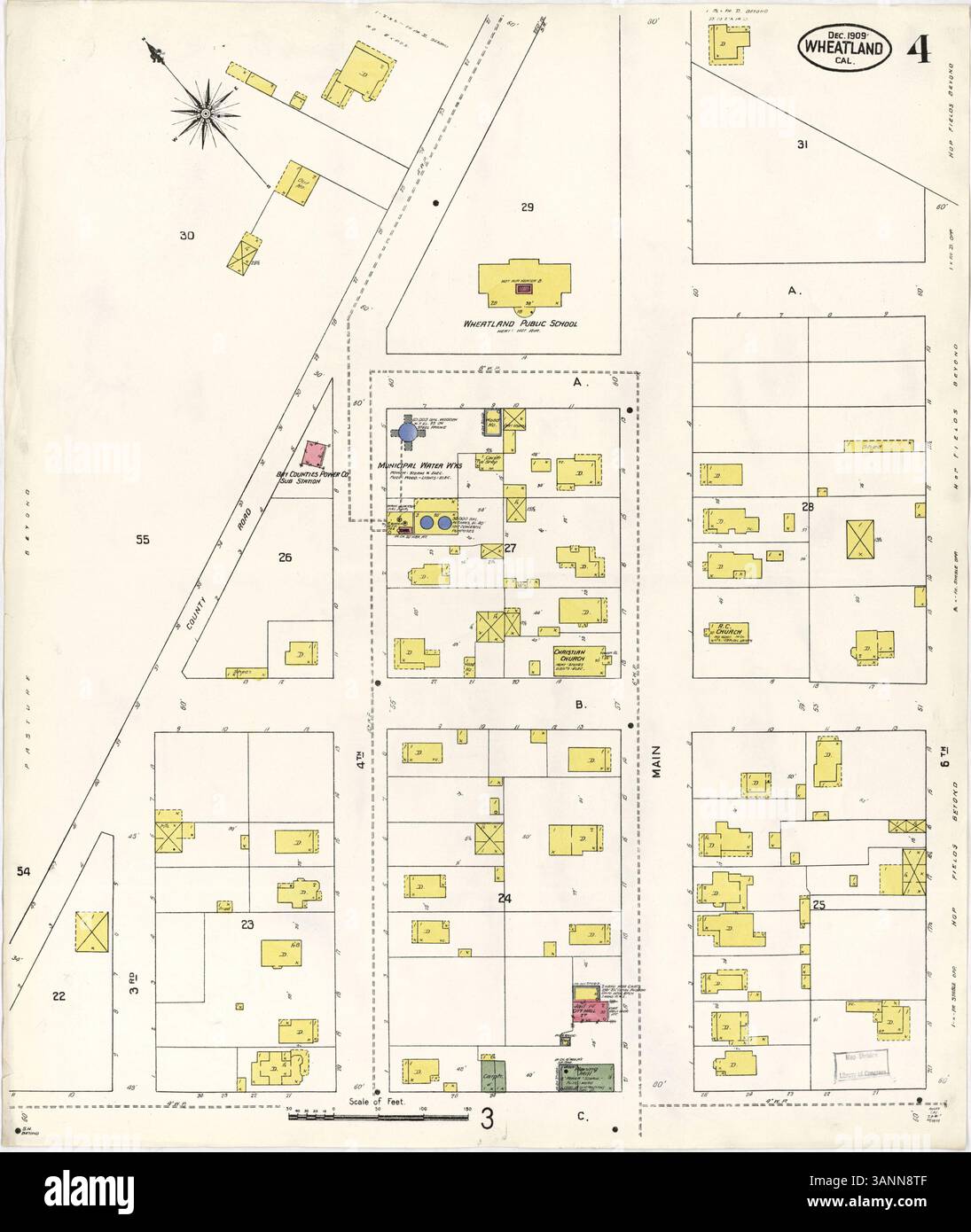 Sanborn Fire Insurance Map of Wheatland, Yuba County, California ...