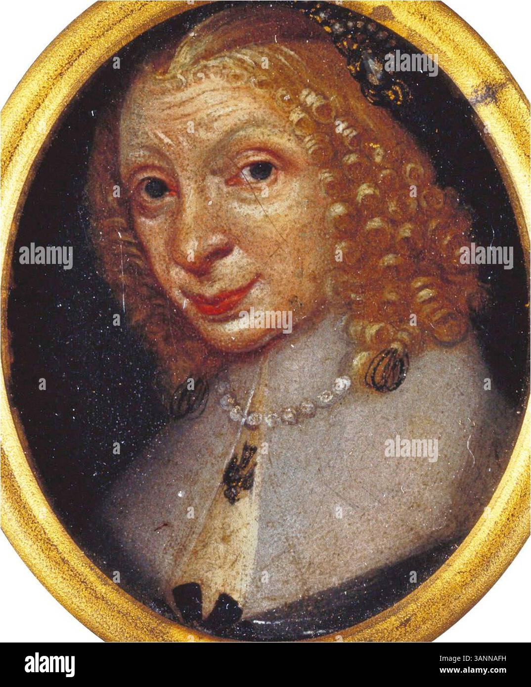 A portrait of Elizabeth Sophia, Duchess of Saxe-Gotha, painted around ...