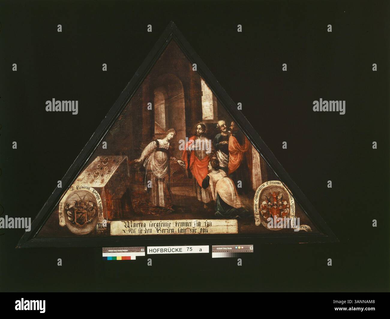 The painting 'Christ with Mary and Martha' shows the scene in which ...