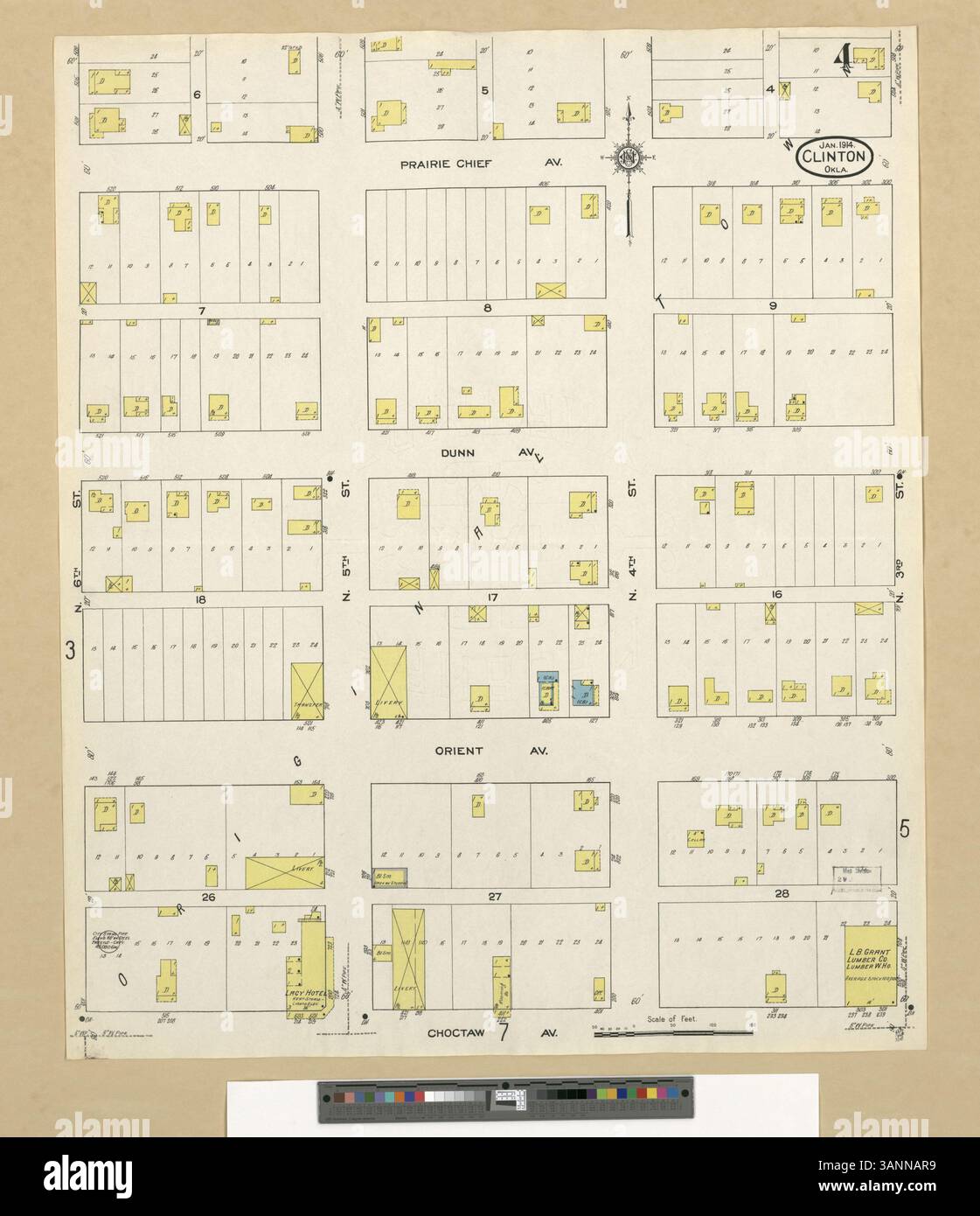 This 1914 Sanborn Fire Insurance Map from Clinton, Custer County ...