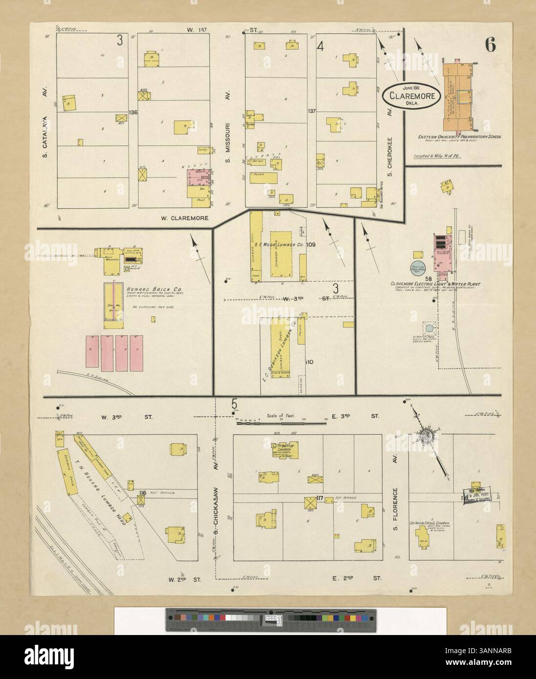 Sanborn Fire Insurance map from Claremore, Rogers County, Oklahoma ...
