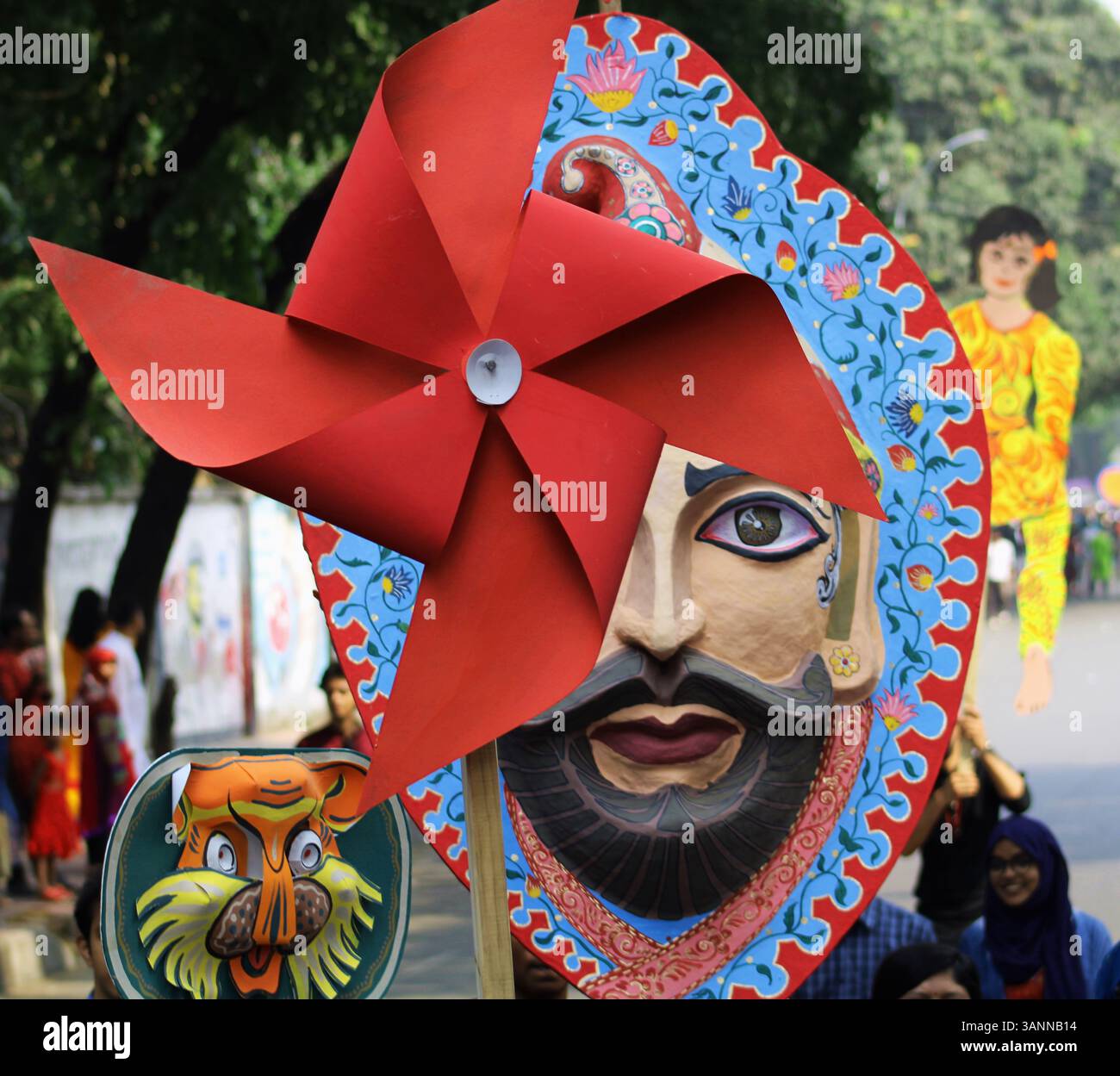 At around 9:00am, the Faculty of Fine Arts of Dhaka University brought ...