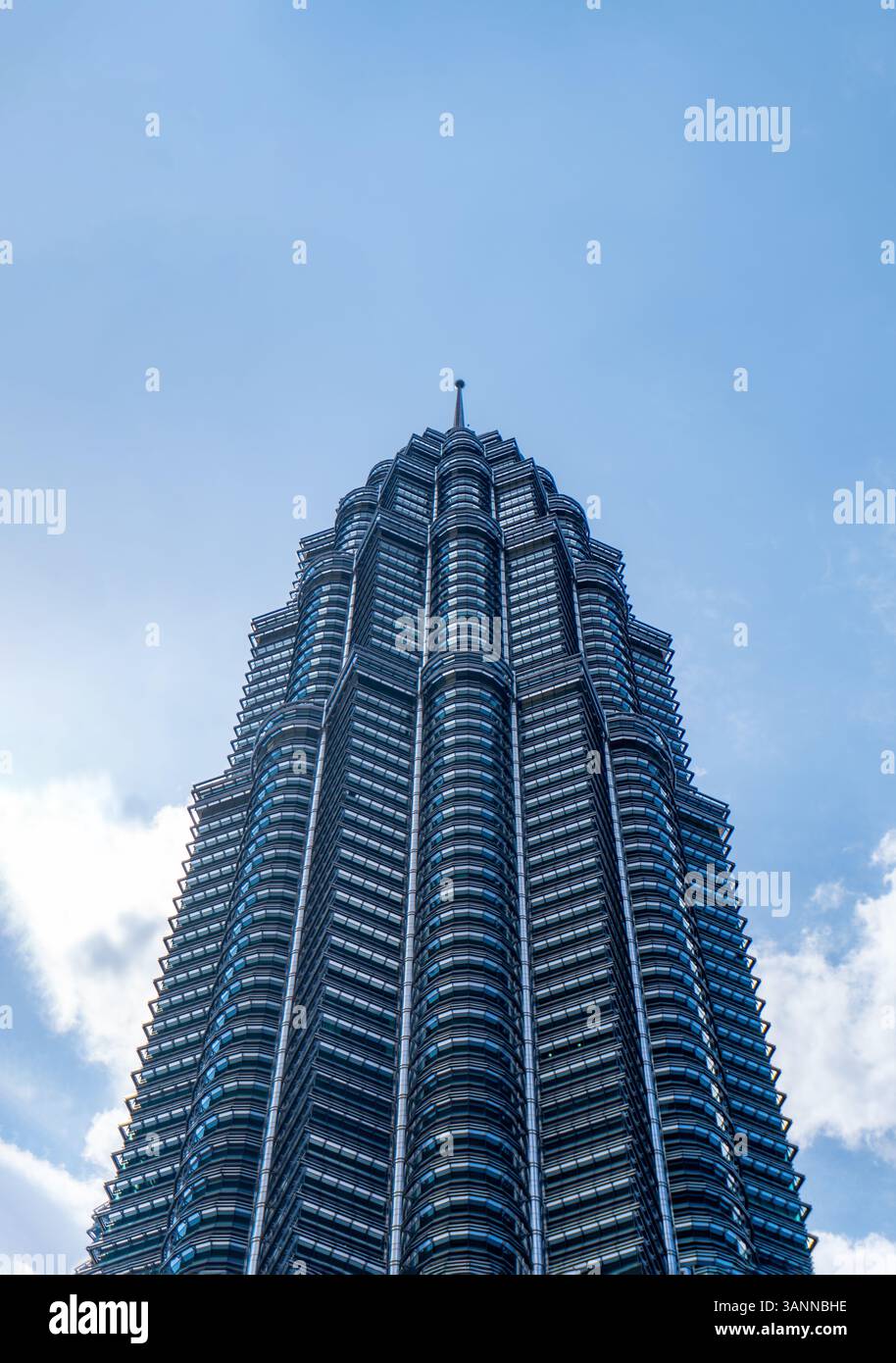 Kuala Lumpur, Malaysia: Iconic Petronas Tower with Clear Blue Sky ...