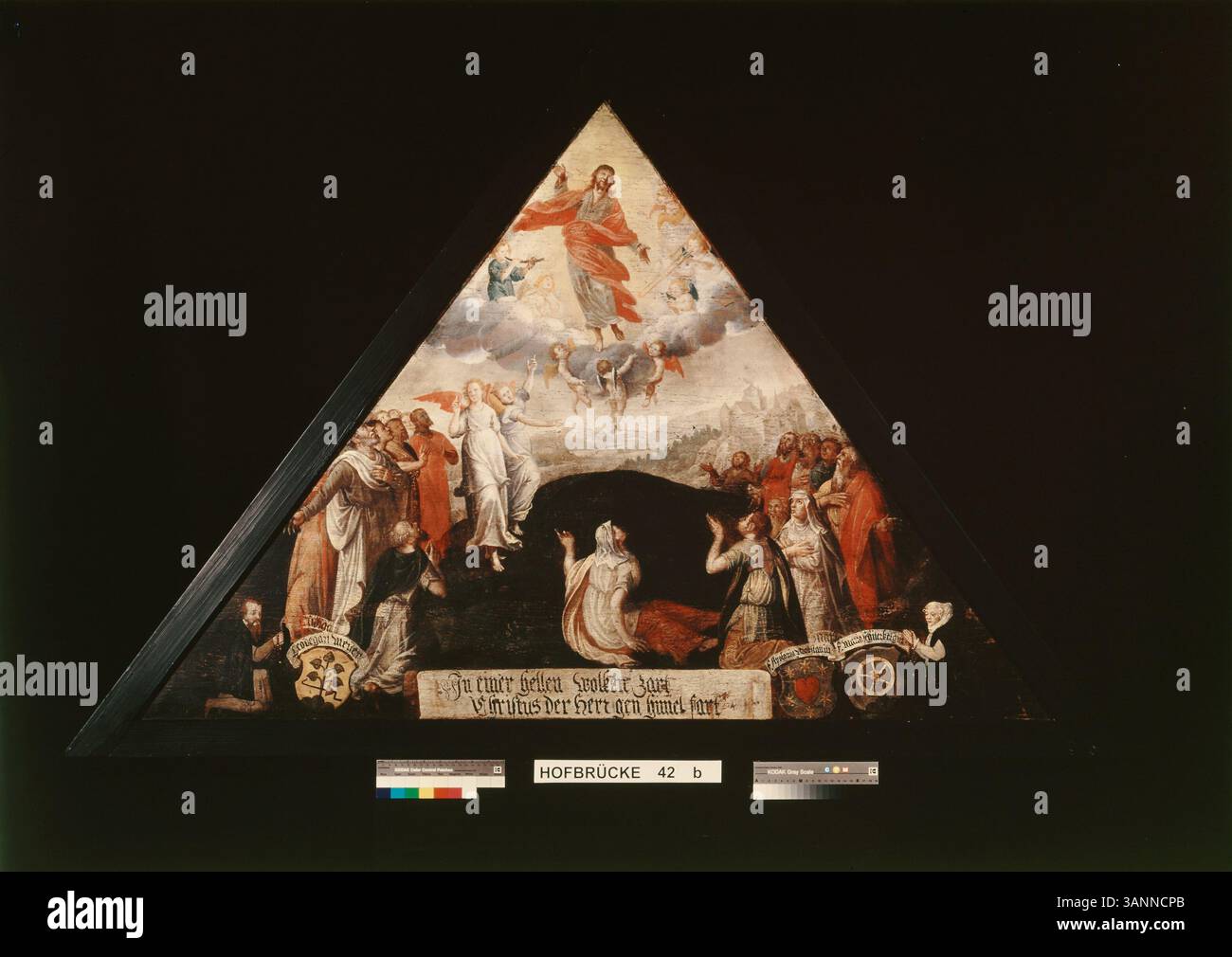 This painting illustrates the moment when Jesus Christ ascends into ...