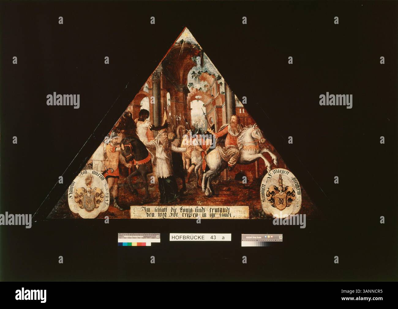 This painting shows the moment when the three kings depart after ...