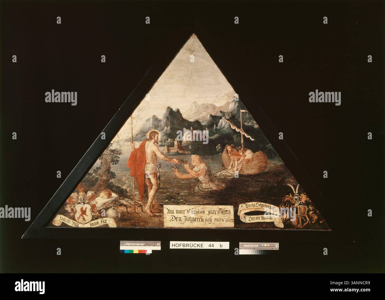 This painting depicts the moment when the risen Christ appears to His ...