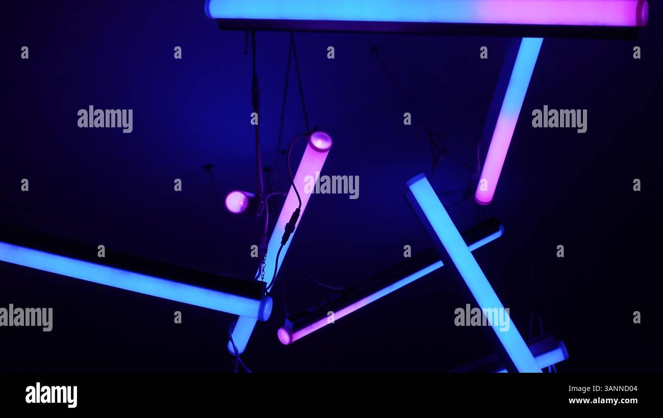 Abstract installation neon tubes hi-res stock photography and images ...
