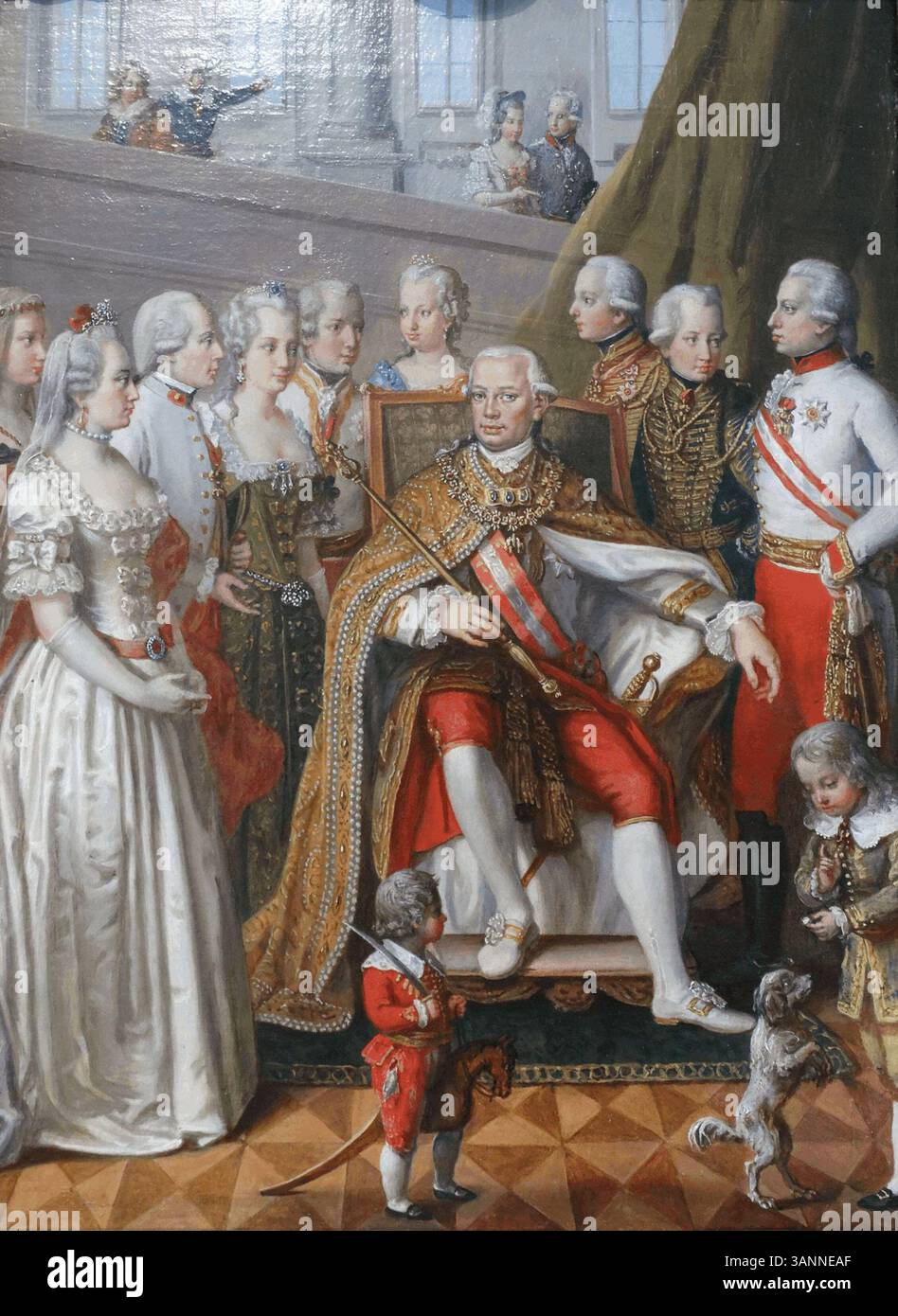 Antonín Machek’s 18th-century painting of the imperial family of ...