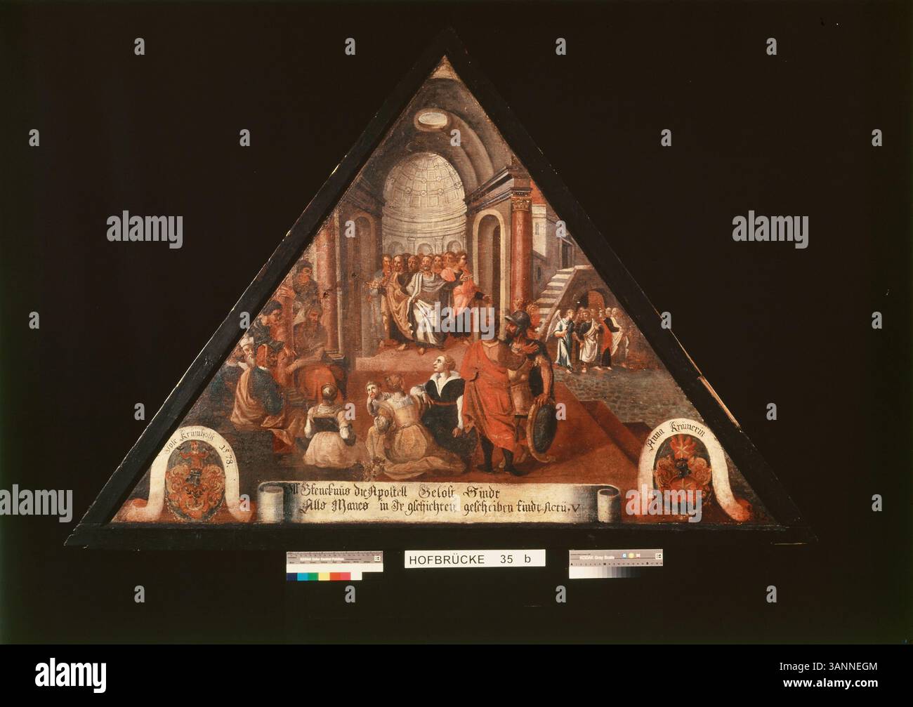 This painting depicts the miraculous release of the apostles from ...