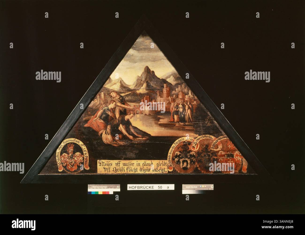 The abandonment and rescue of Moses as an infant, highlighting his ...