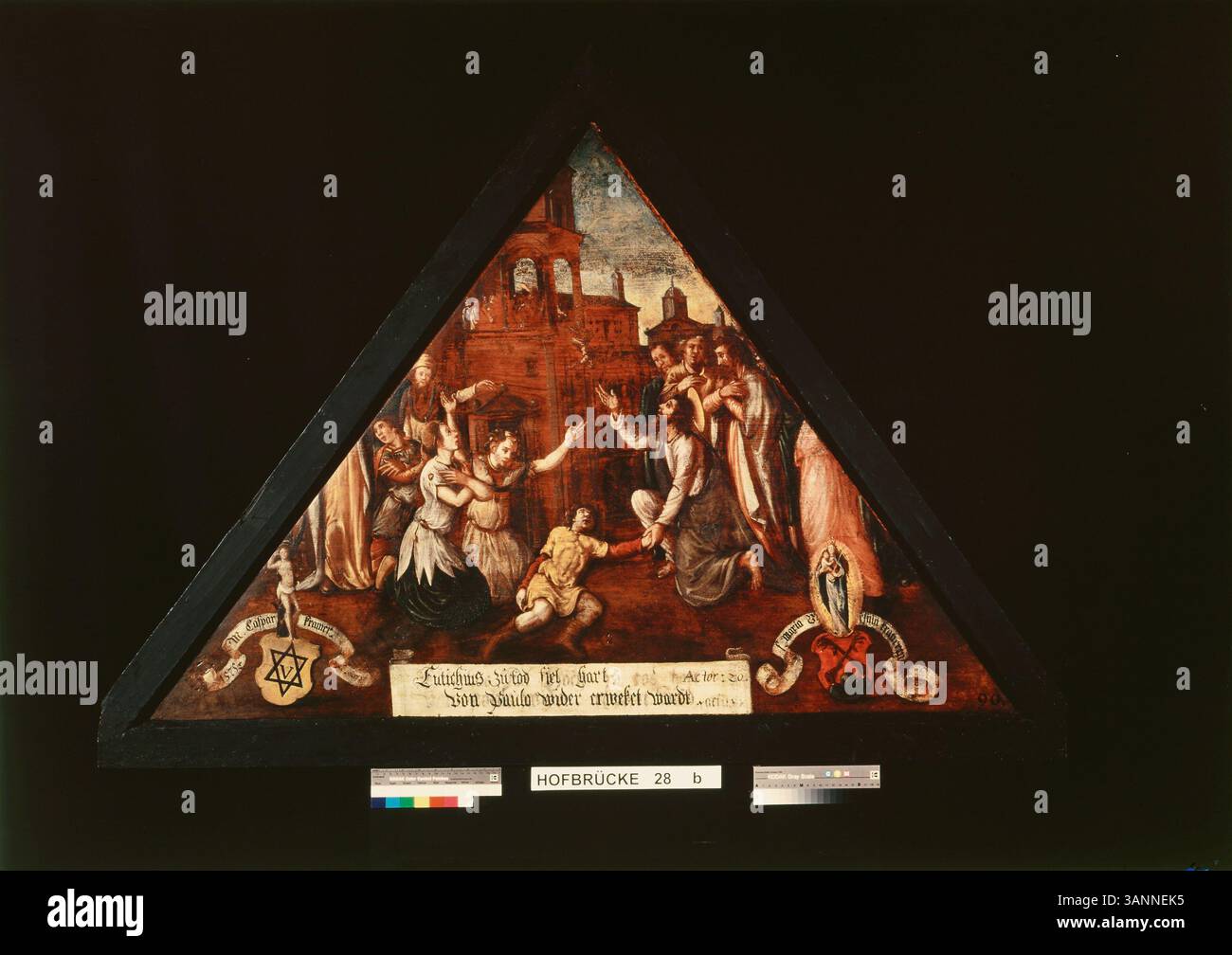 'Eutychus Raised by Paul' depicts the moment the Apostle Paul raises ...