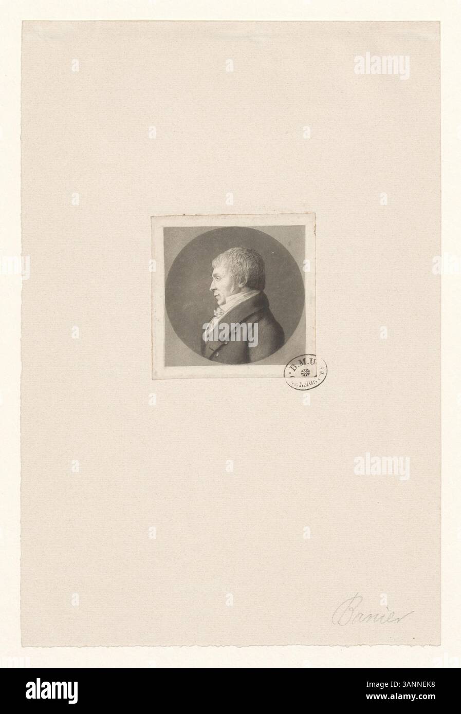 Boyer 179 print depicts Banier, showcasing his distinguished likeness ...
