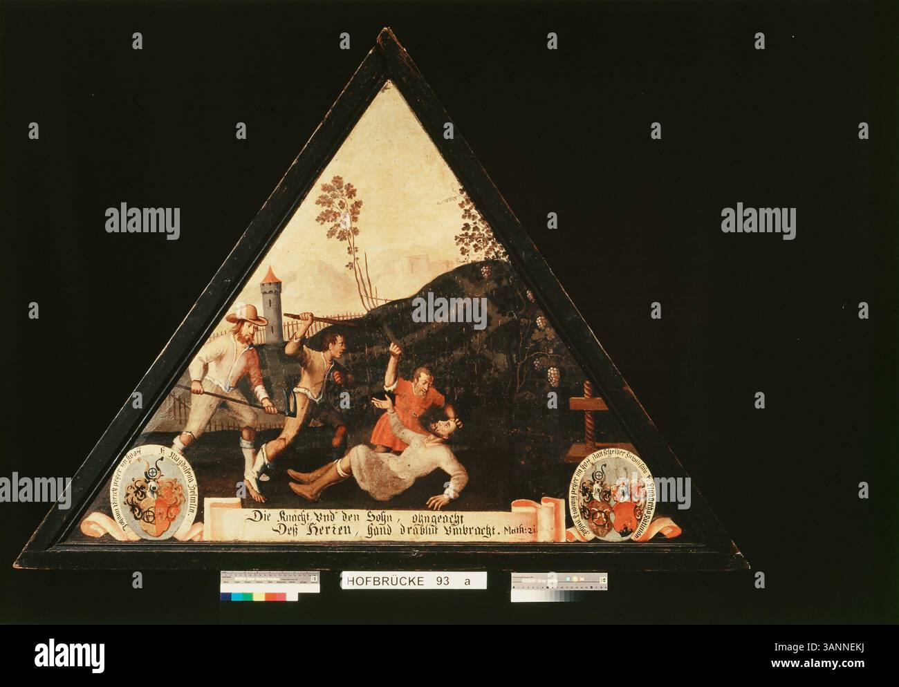 The Parable of the Wicked Tenants painting depicts the biblical parable ...
