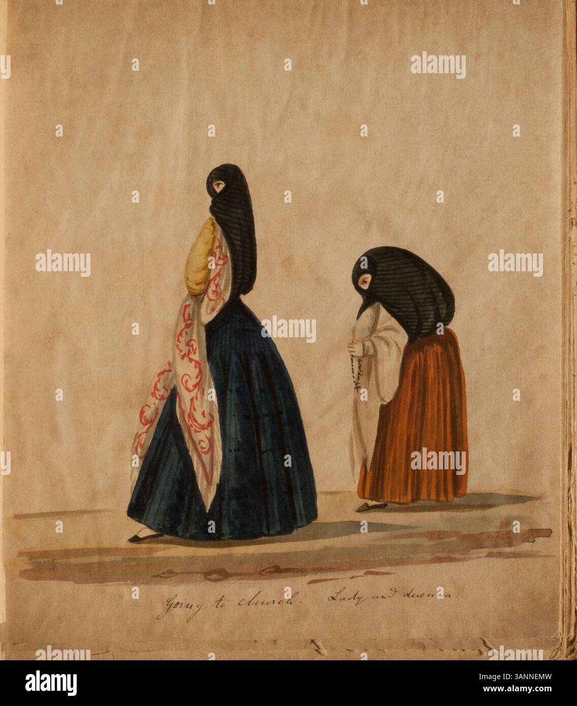 Lady and duenna hi-res stock photography and images - Alamy