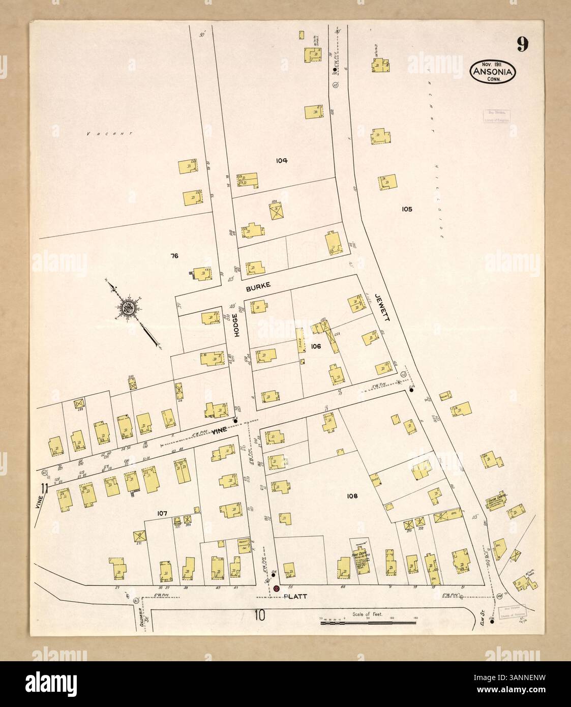 Ansonia connecticut map hi-res stock photography and images - Alamy