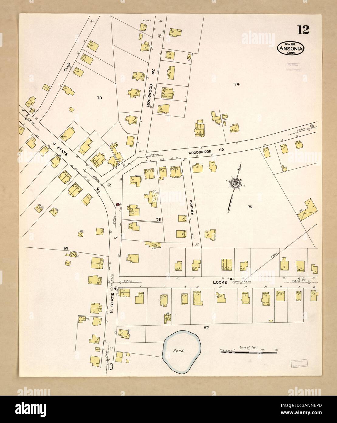 Ansonia connecticut map hi-res stock photography and images - Alamy