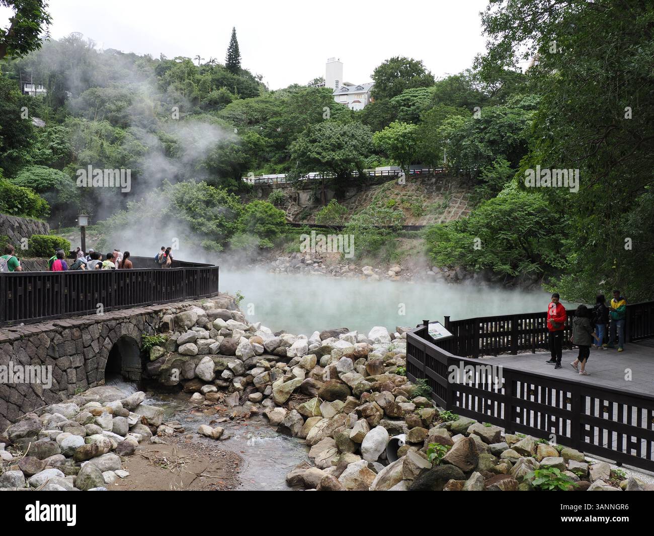 Image of the Thermal Valley hot springs near Beitou district, Taipei ...