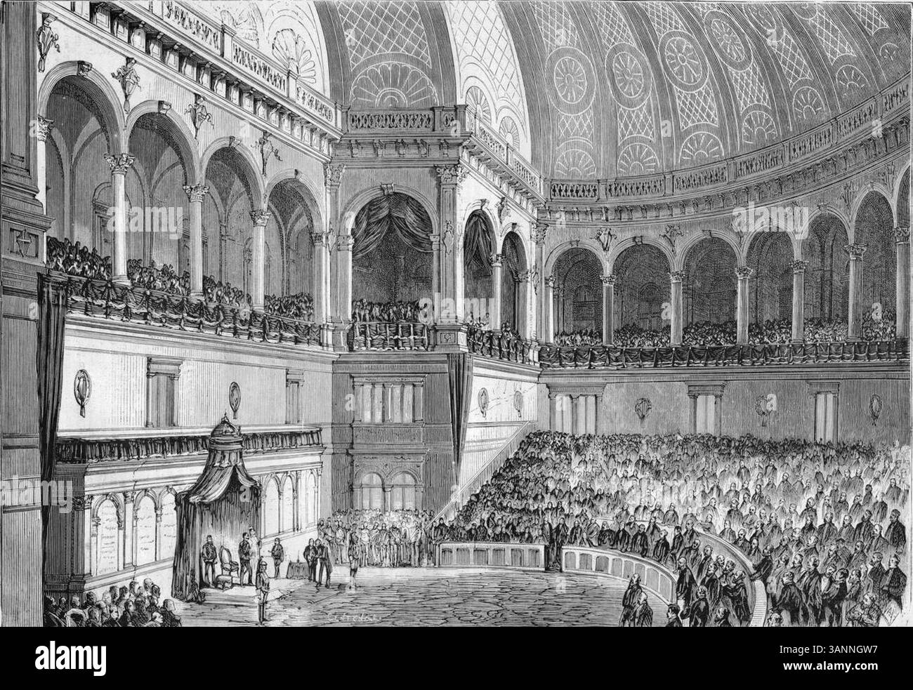 This painting by Dante Paolocci from 1878 depicts King Umberto I of ...