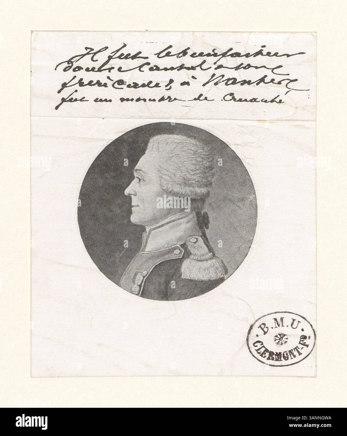A photomechanical print depicting Jean-Baptiste Carrier, a key figure ...