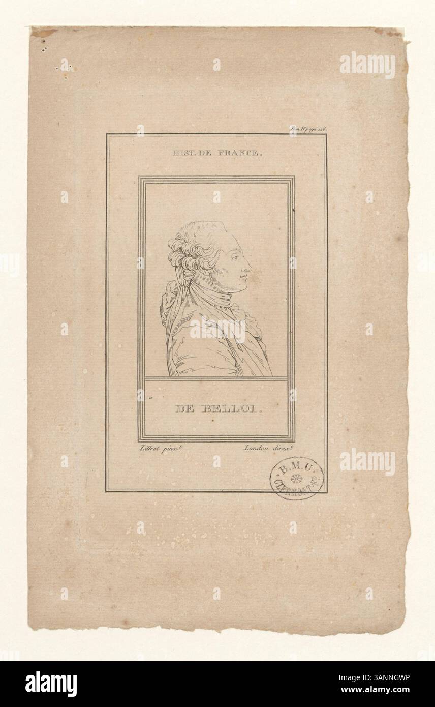 This intaglio print by Pierre-Laurent Buirette de Belloy, titled 'De ...