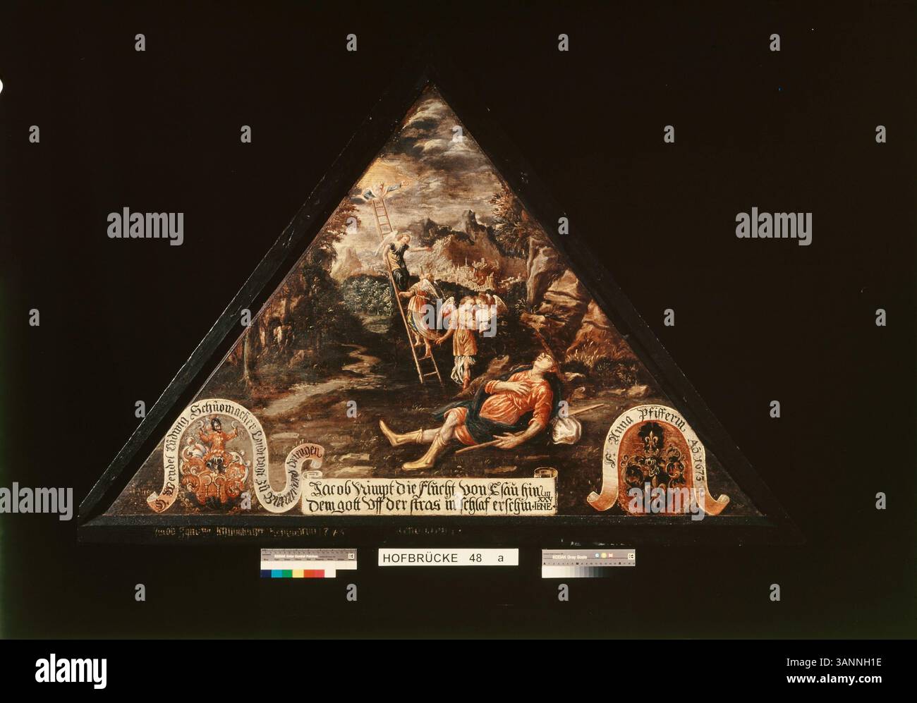 The painting 'Jacob's Dream of the Ladder to Heaven' depicts the ...