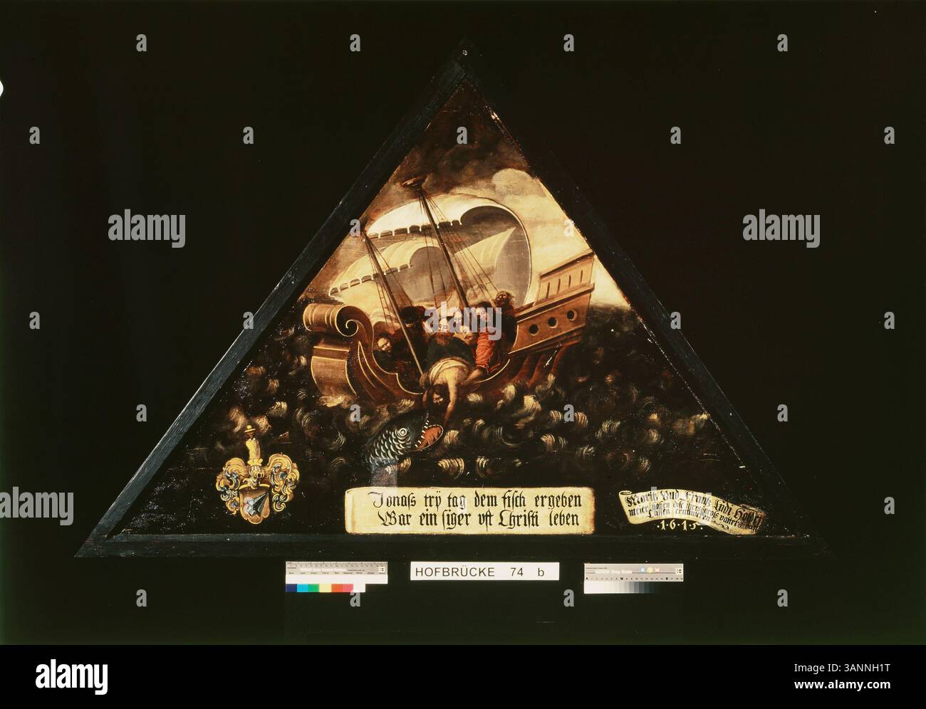 This painting, titled 'Jonah is Thrown into the Sea and Swallowed by ...