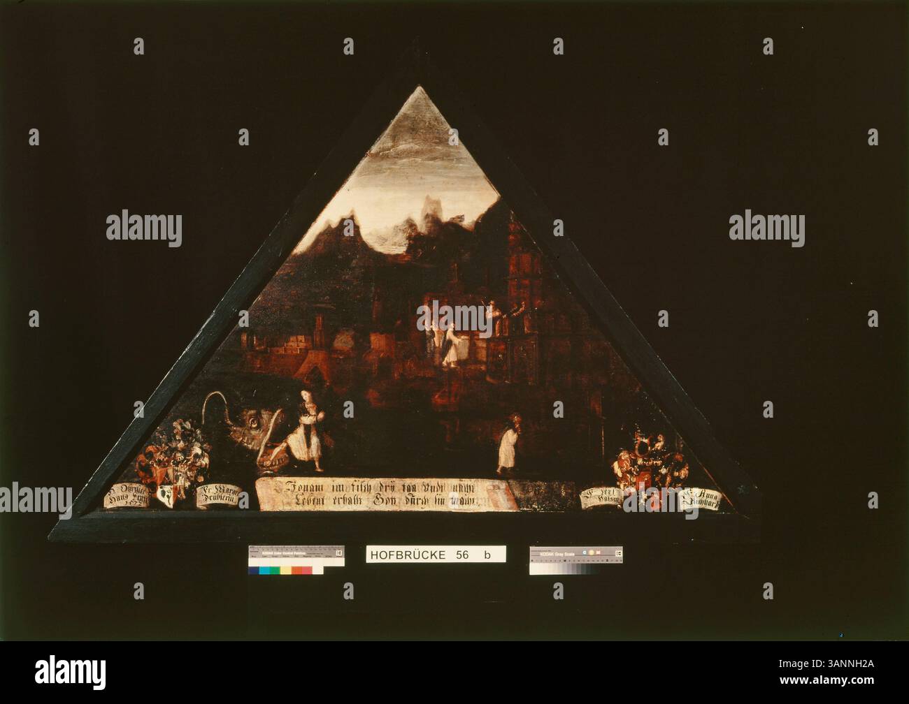 The painting depicts Jonah being released from the fish after three ...