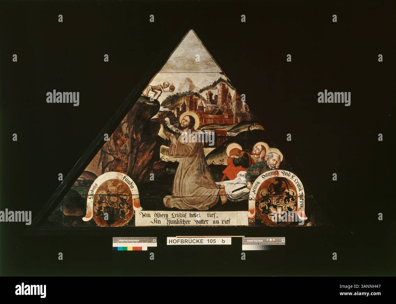 Christ prays in the Garden of Gethsemane, deep in anguish, calling out ...