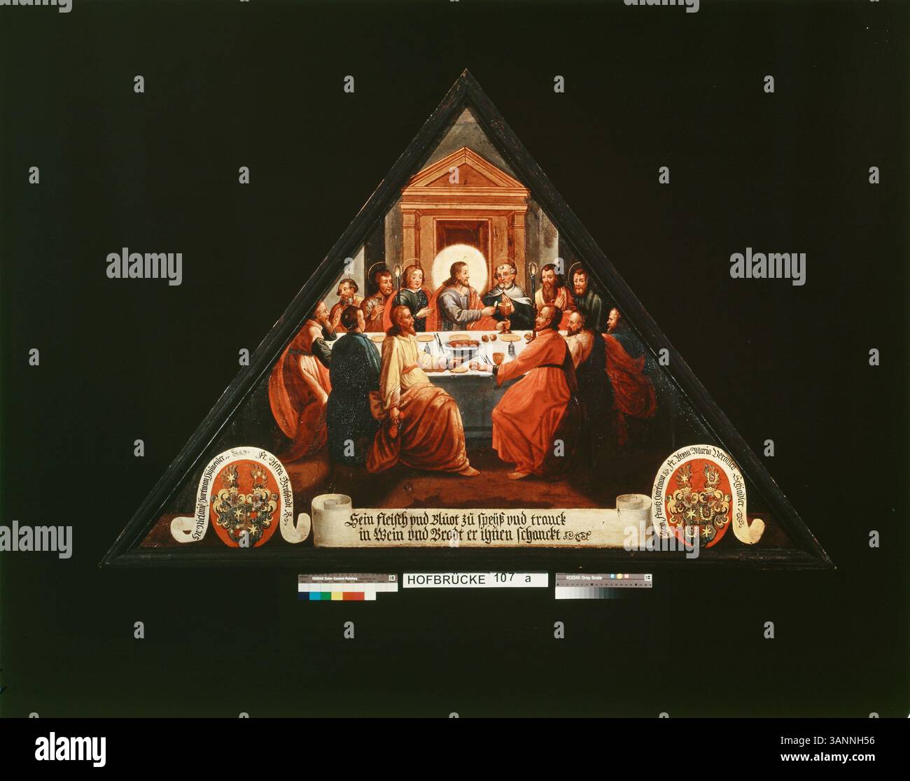 The Last Supper and the institution of the Eucharist, where Jesus ...