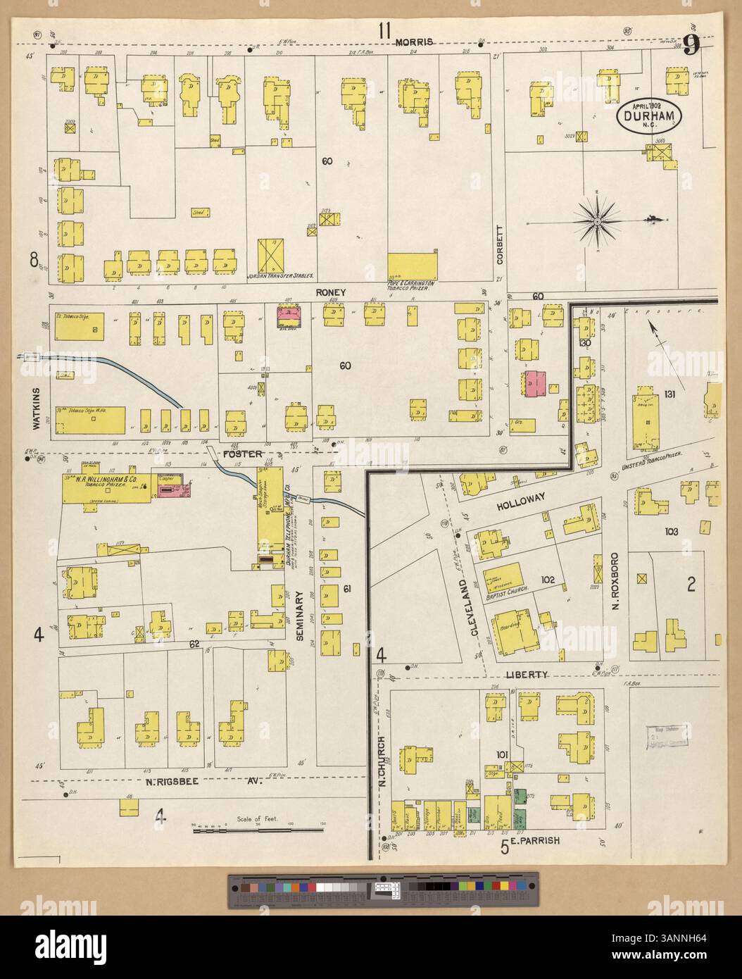 This Sanborn Fire Insurance Map from April 1902 provides a detailed ...
