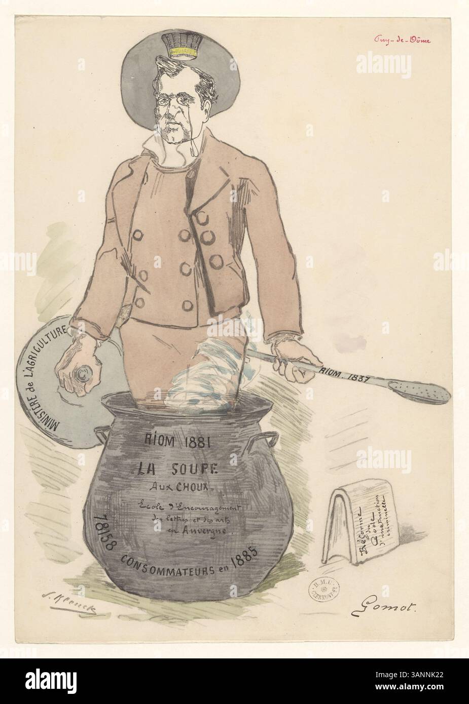 This drawing from the Boyer collection features Pierre Gomot, created ...