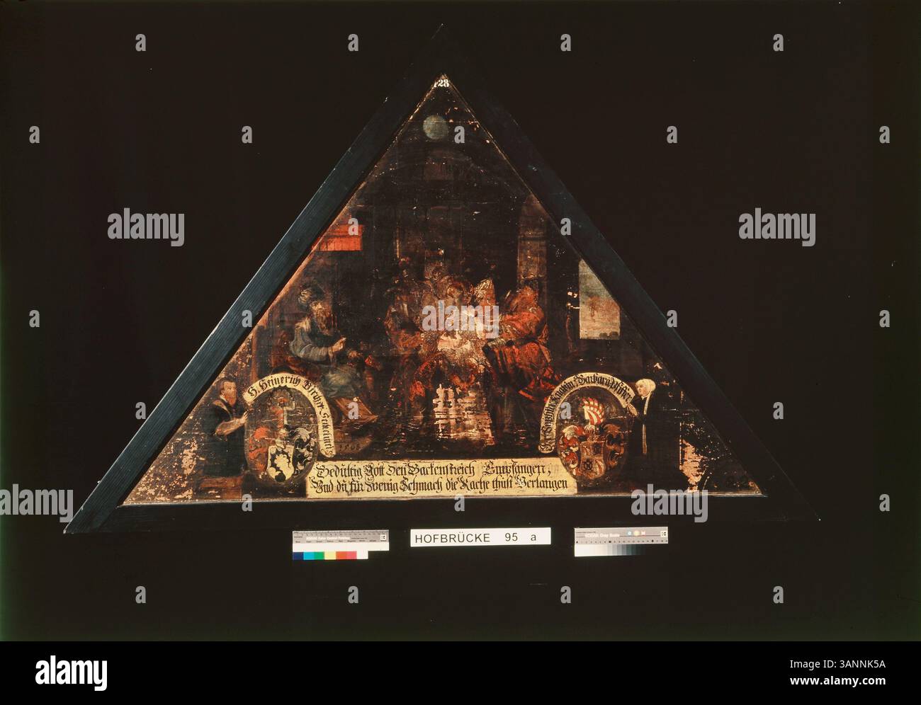 This painting, titled 'Christ is Struck,' shows the moment when Jesus ...