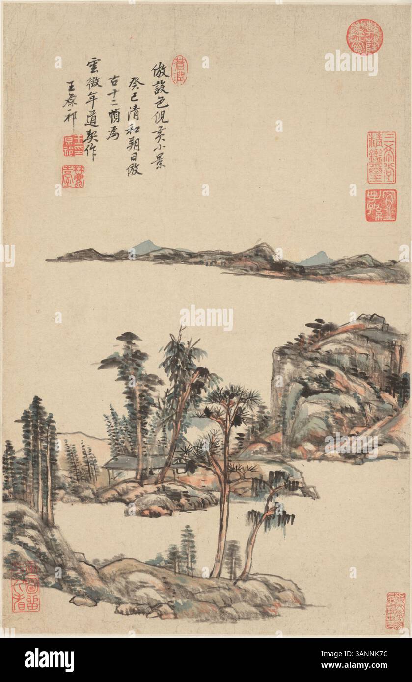 This Qing Dynasty painting at the Tianjin Museum displays the artistic ...