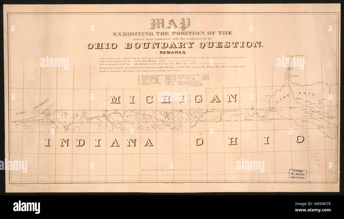 1835 map america hi-res stock photography and images - Alamy