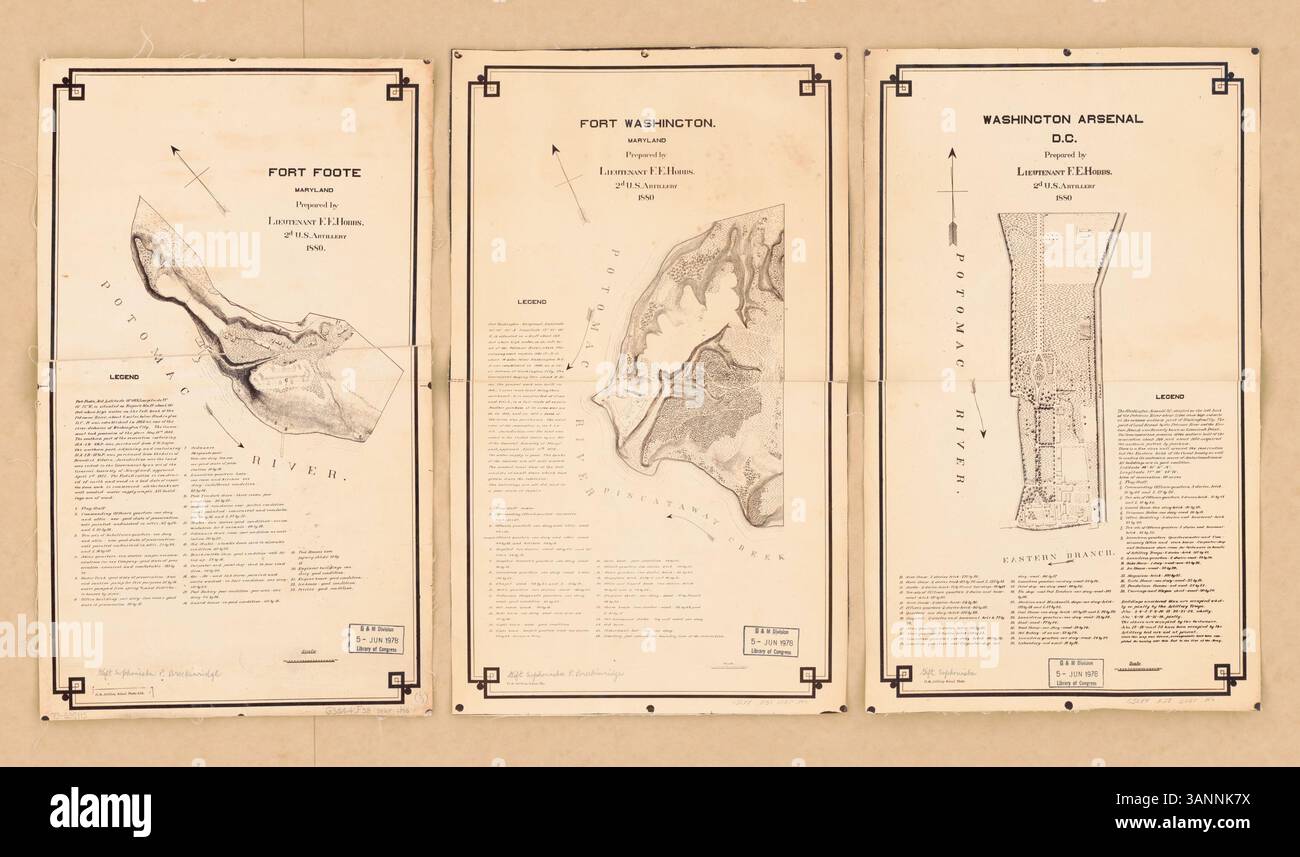 This map set from the Artillery School includes copies of Lieut. Hobbs ...