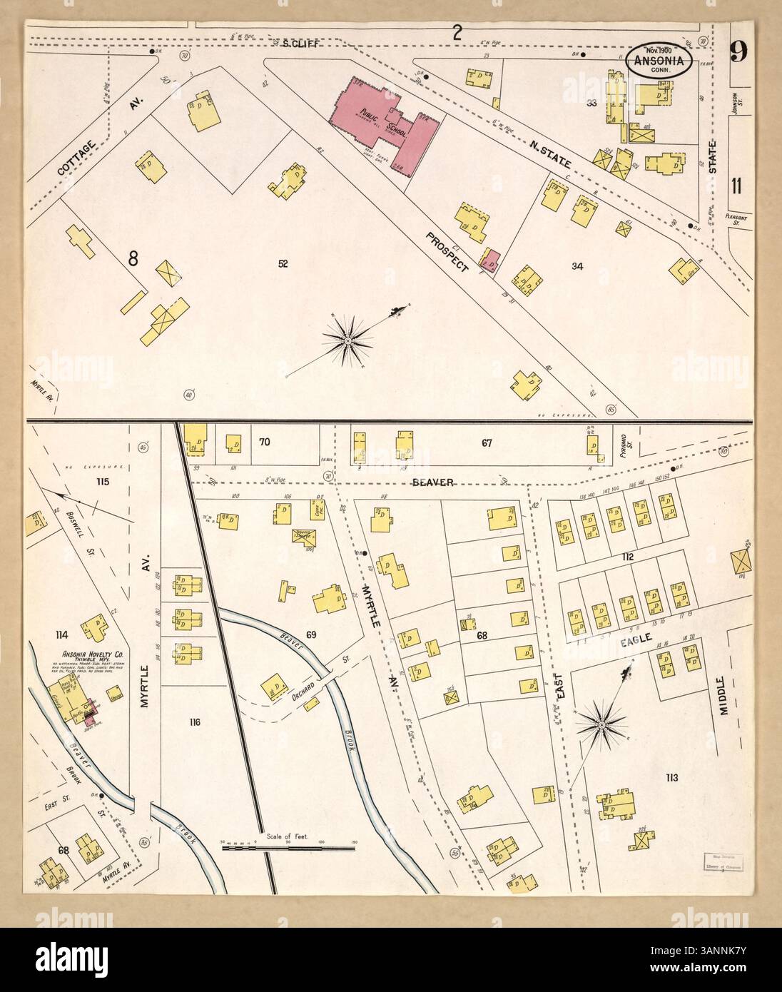 This Sanborn Fire Insurance map from November 1900 provides a detailed ...