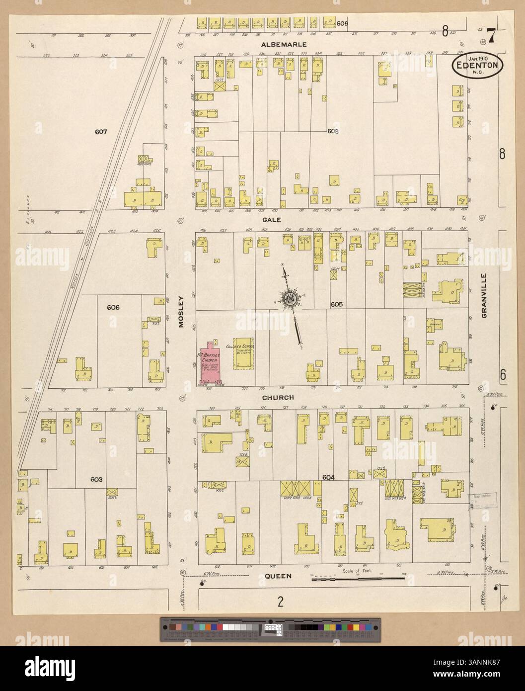 Sanborn Fire Insurance Map of Edenton, Chowan County, North Carolina ...