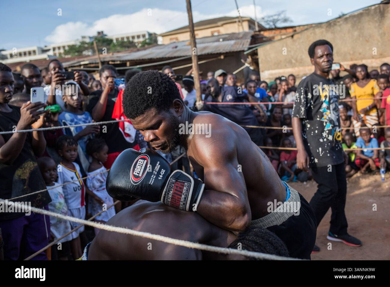 Rhino boxing club, Katanga slum, Kampala, Uganda, Africa Stock Photo ...
