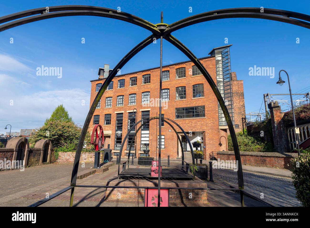 Image of the Castlefield area in Manchester UK in the morning Stock ...