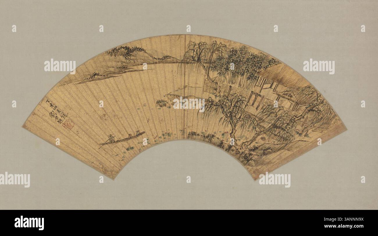 This fan painting from The Palace Museum highlights traditional Chinese ...