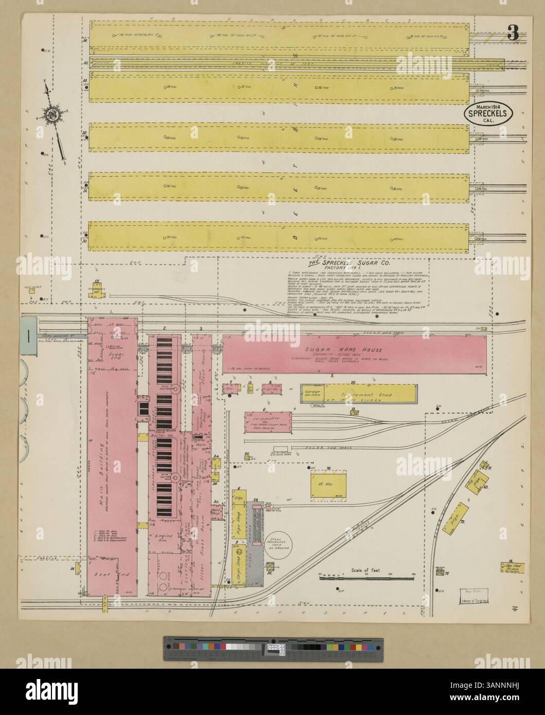 Sanborn Fire Insurance Map of Spreckels, Monterey County, California ...
