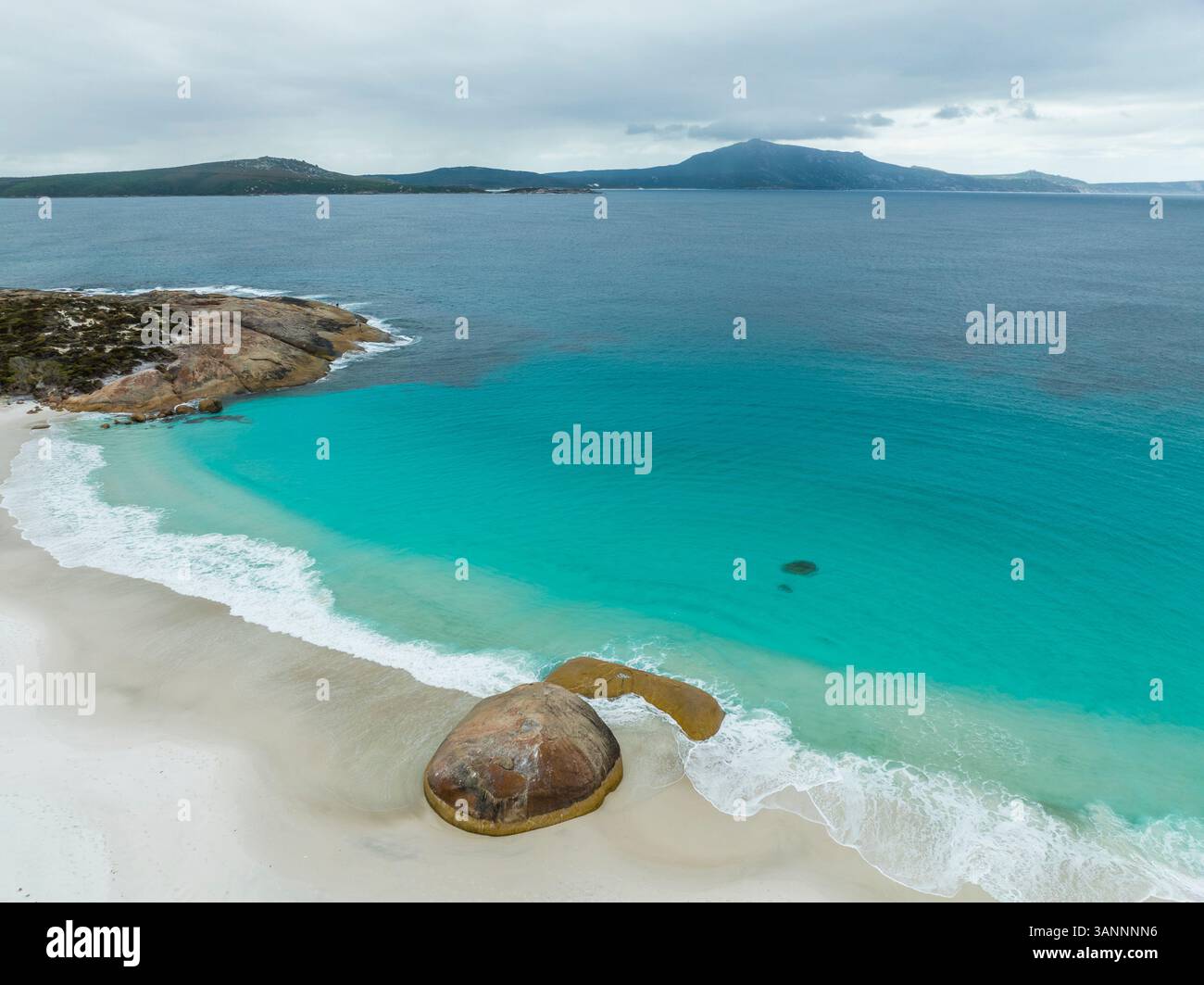 Aerial view of Little Beach, Nanarup, Western Australia, Australia ...